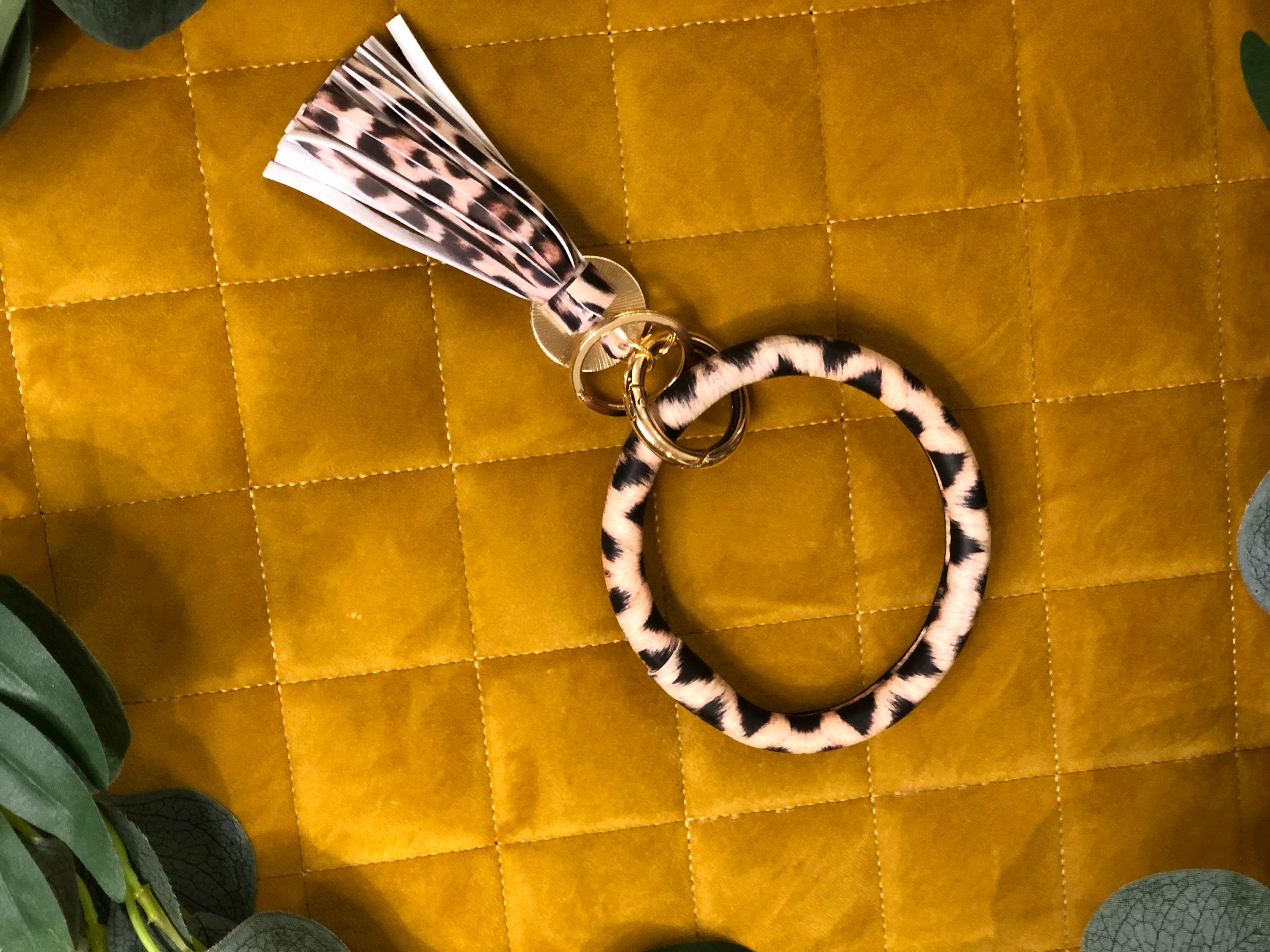 Bangle Key Chain Leopard Print Key Chain Bangle Bracelet Key - Etsy