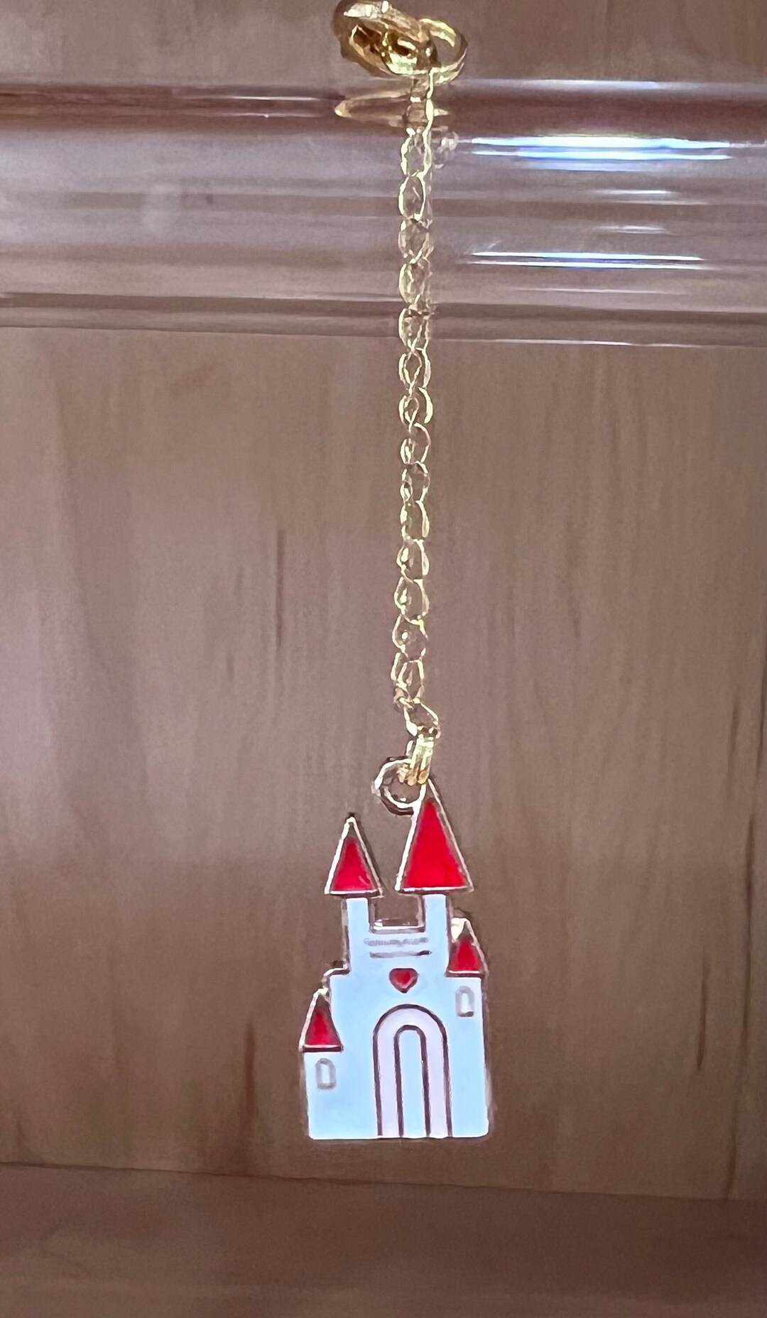 Princess Castle Stanley Tumbler Charm: Gold Chain Cup Accessory - Etsy