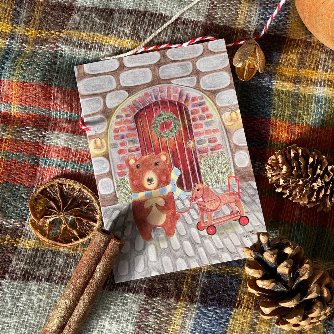 Christmas Present Christmas Card - Etsy