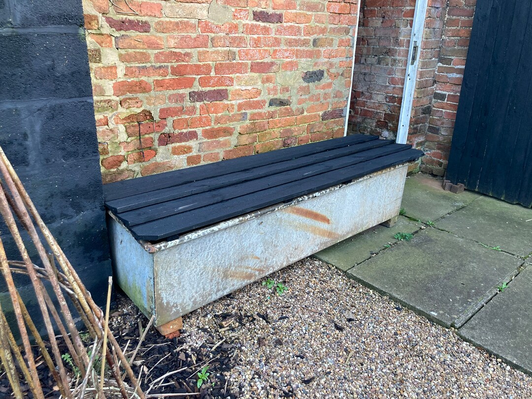 Vintage Large Galvanised Steel Water Tank Trough Garden Planter - Etsy