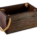 Wooden Boxes With Rope Handle - Etsy