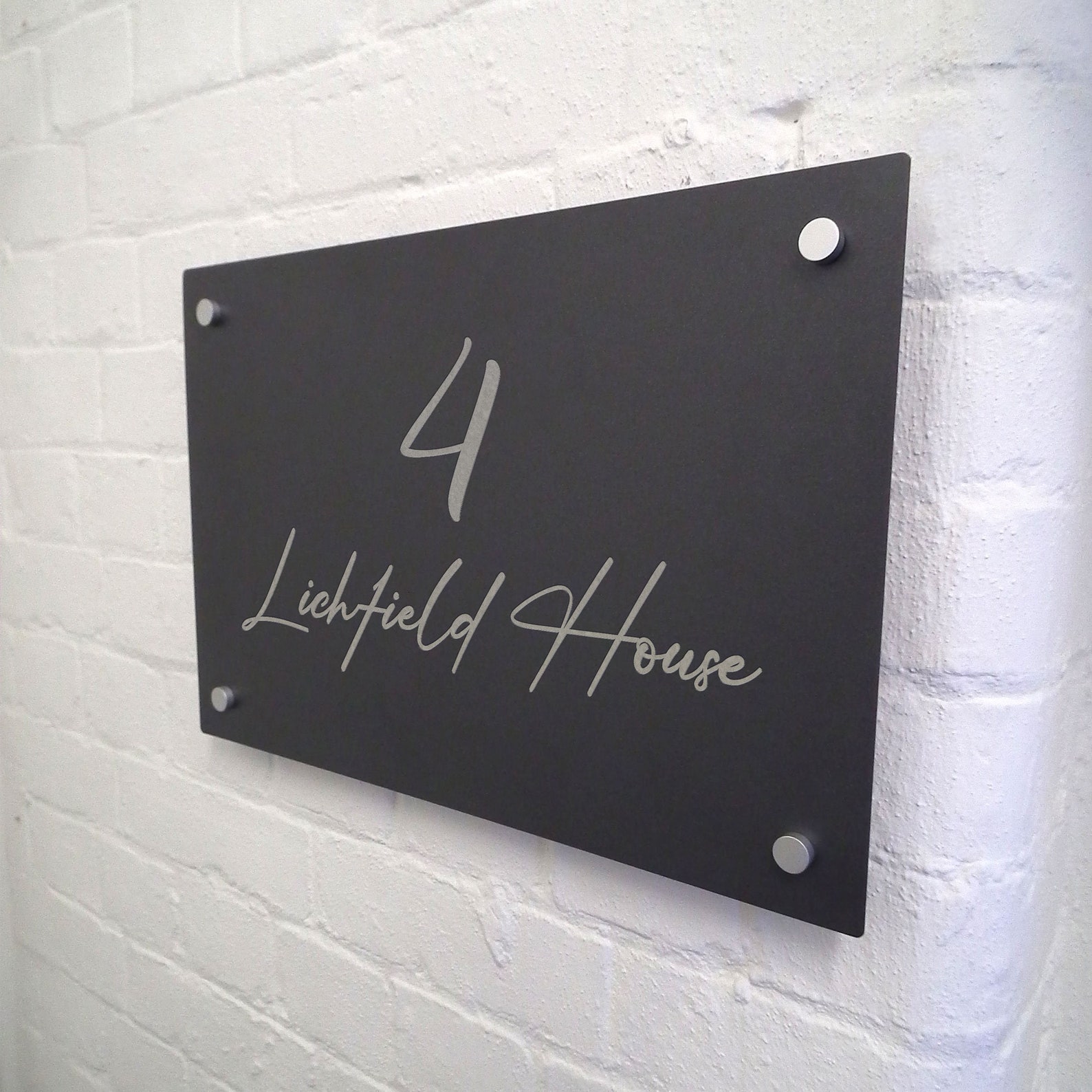 Engraved Metal House Signs 450 x 300mm - Etsy.de