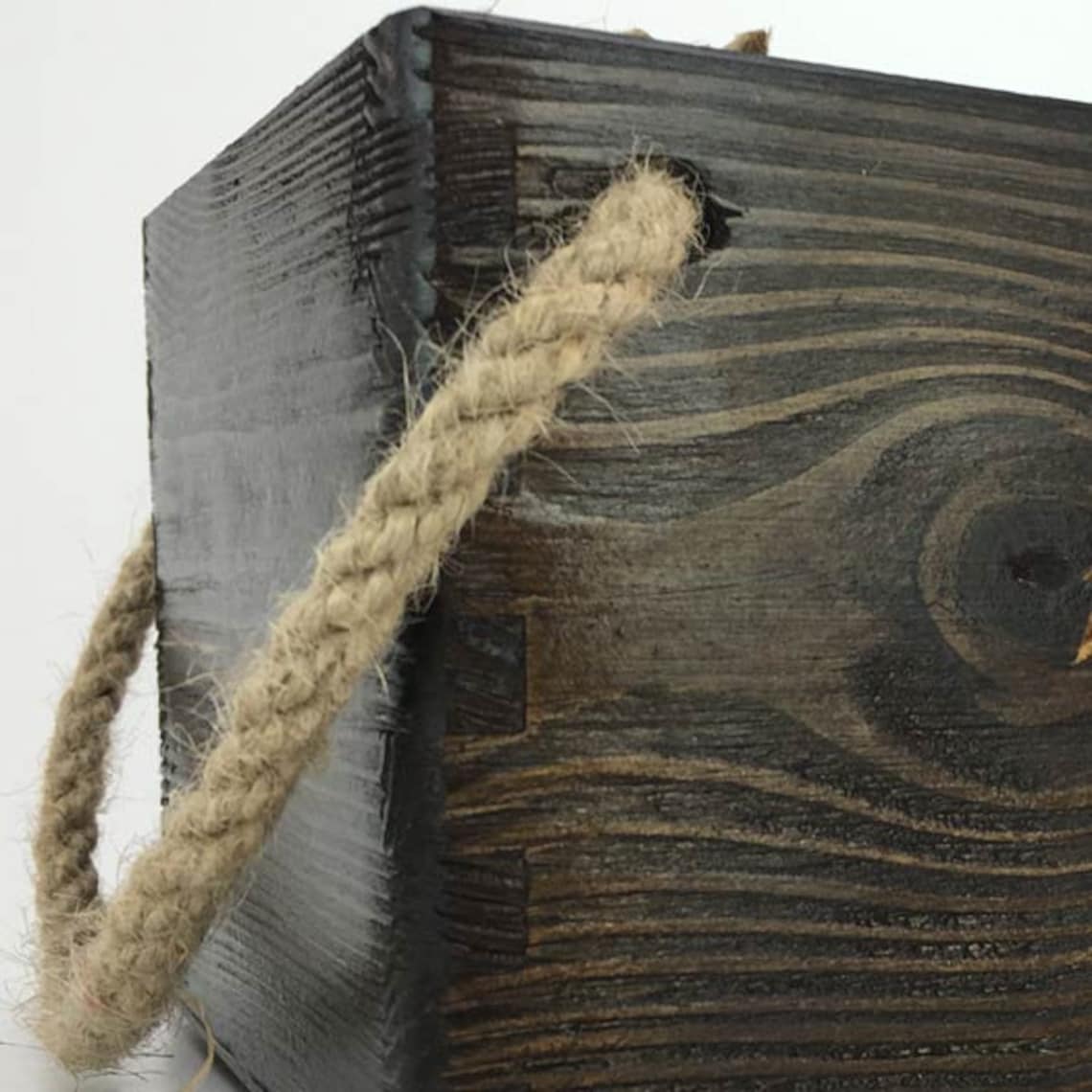 Wooden Boxes With Rope Handle - Etsy