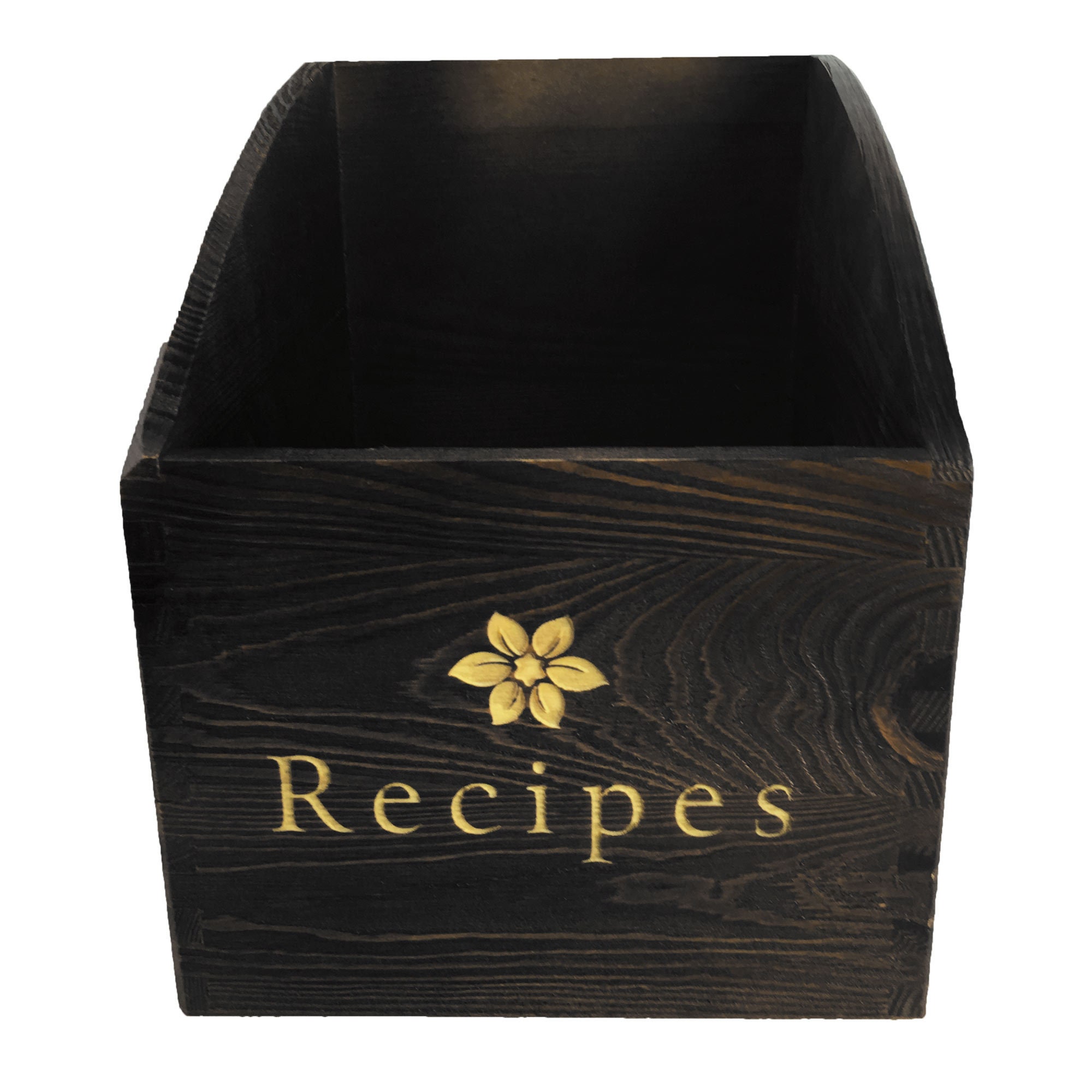Vintage Black Wooden Kitchen Box - Etsy Italia