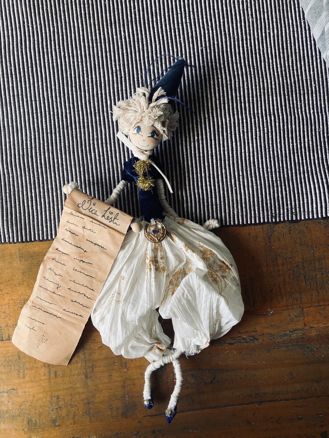Elf Christmas Tree Topper / Handmade Wire Doll/ Christmas Tree ...