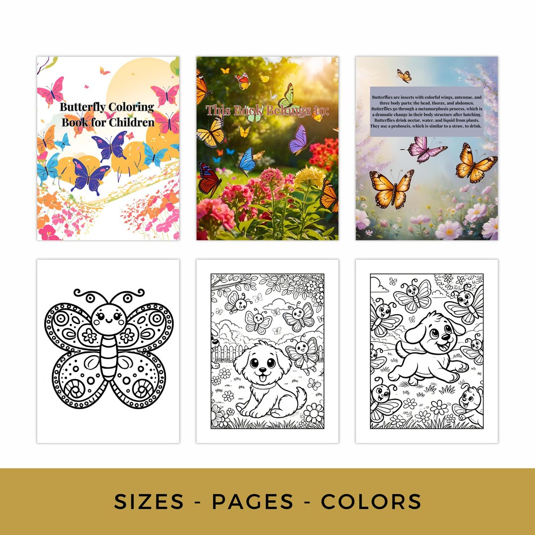 Adorable Coloring Fun for Little Artist - Etsy