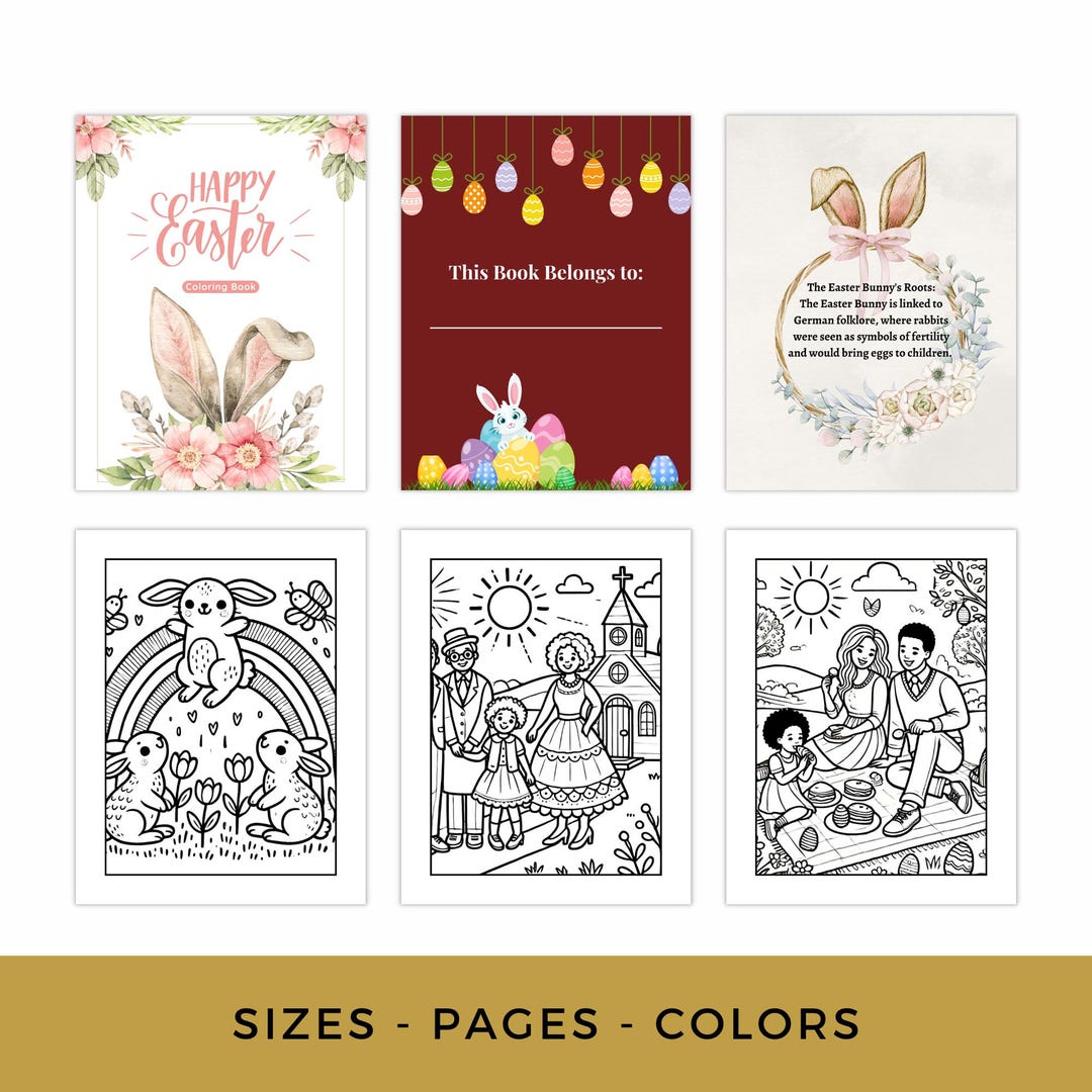 Easter Fun Coloring Book for Preschoolers African American ...