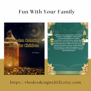 Ramadan Coloring Book for Kids Preschool Islamic Activity Book - Etsy
