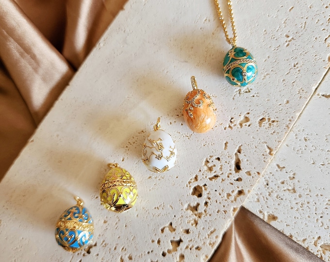 1978 Franklin Mint Easter Egg Pendant Necklace, Original Box - Etsy