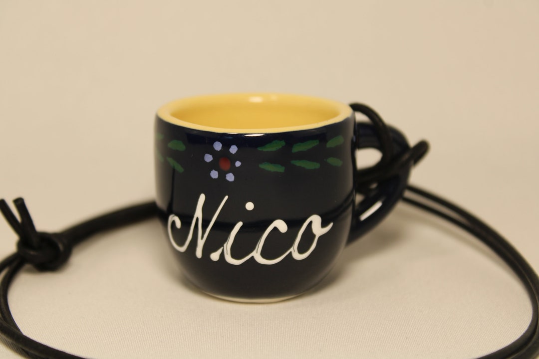 Cup With Name Schnapps Cup, Pin in Blue With Desired Name Approx. 2 Cl ...