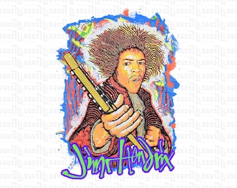Jimi Hendrix Svg Png | Etsy
