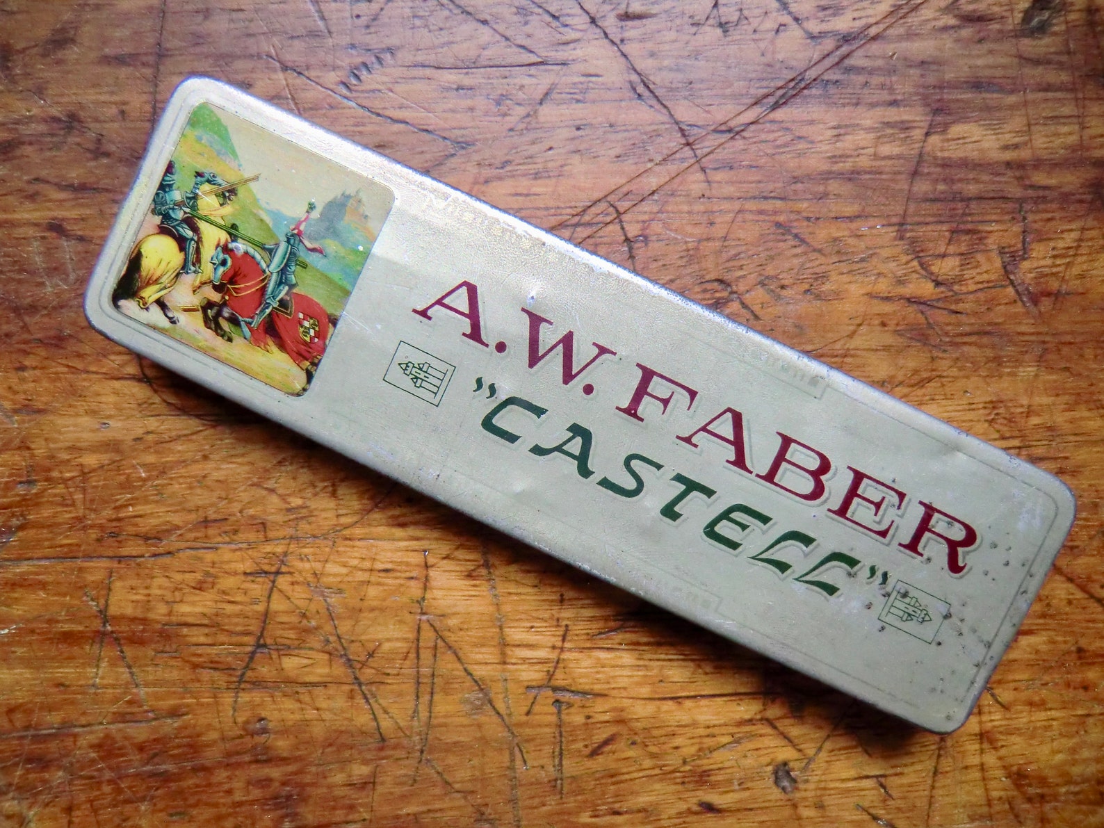 Vintage A W Faber Castell Pencil Tin With Paper Liner & - Etsy UK