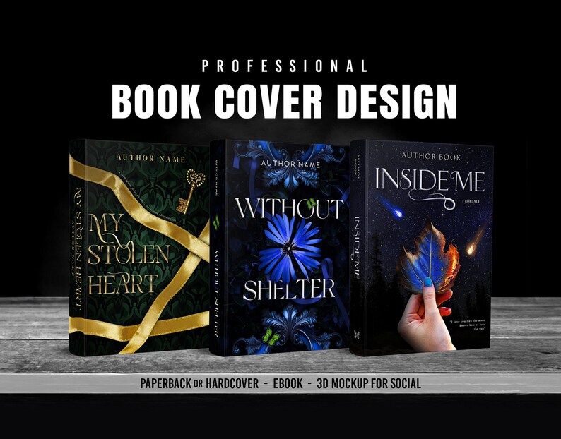 Professional Book Cover Design for Amazon KDP Totally Customized, Ebook ...