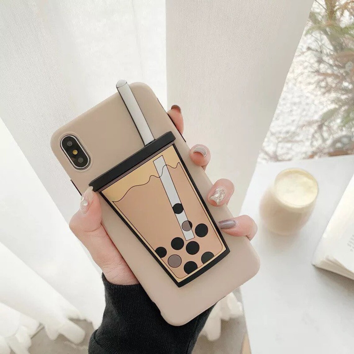 3D Boba Milk Tea phone case for iPhone 6/7/8/X | Etsy
