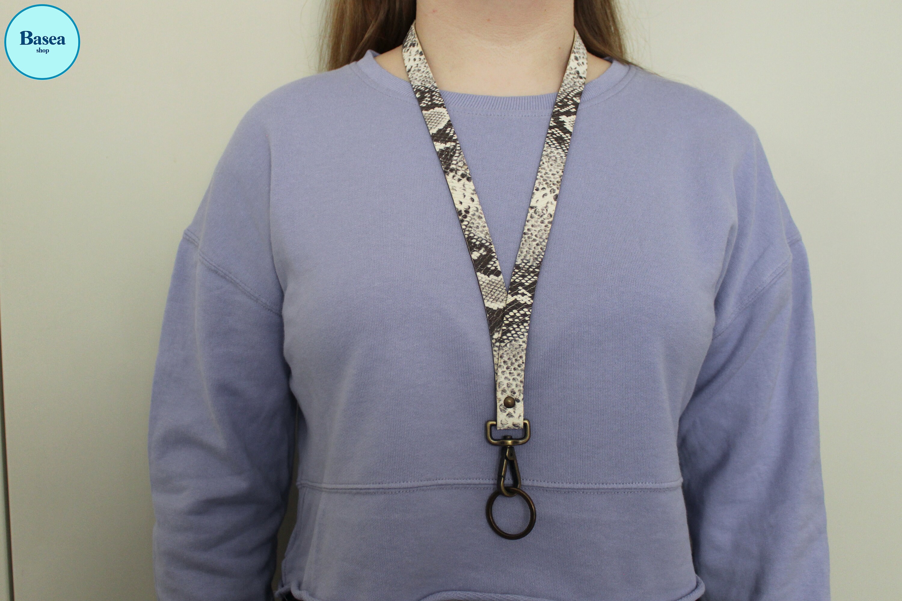 Sleutelhanger tape voor nek Lederen Lanyard | Etsy