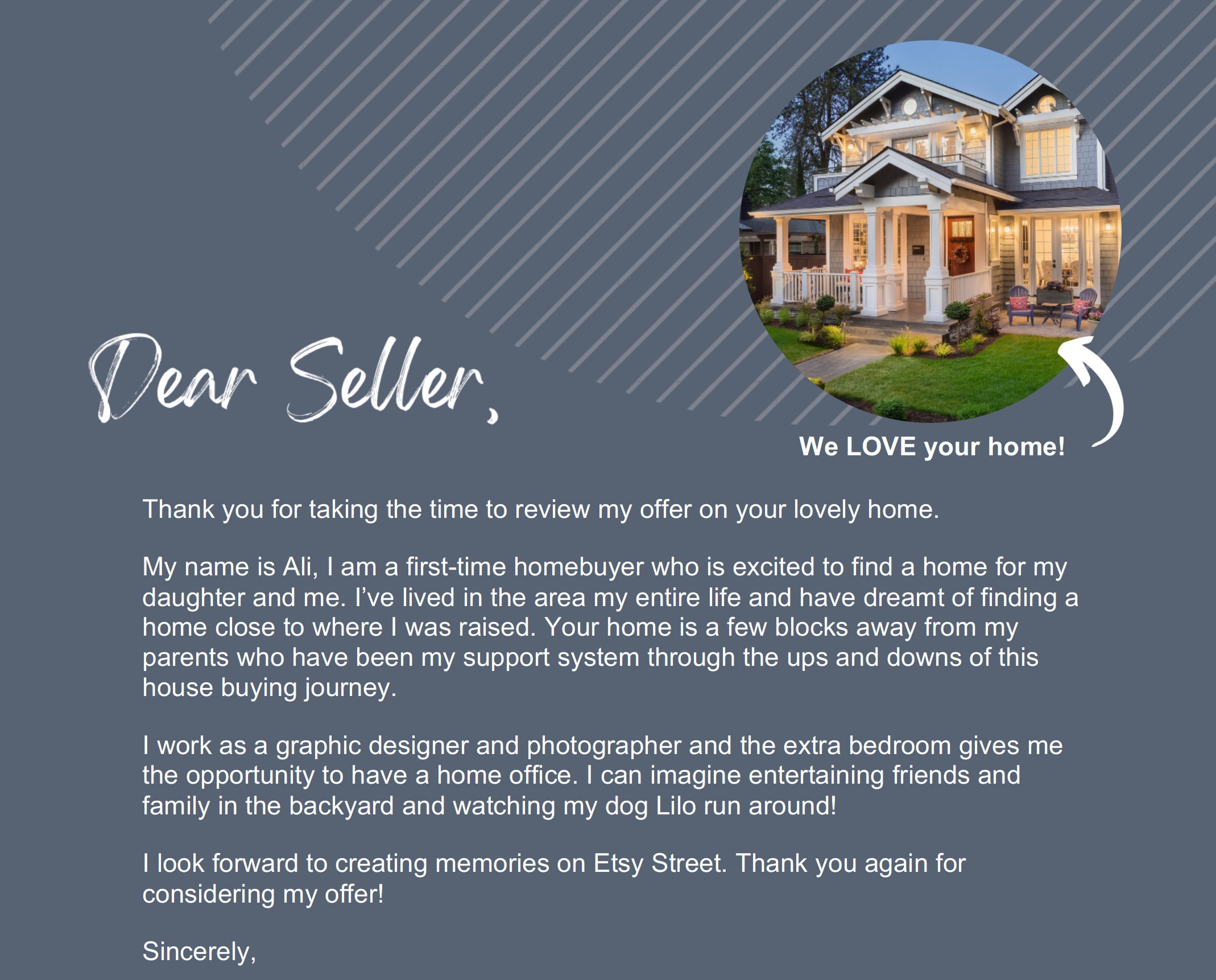 Editable Buyer Offer Letter (DIGITAL) - Etsy