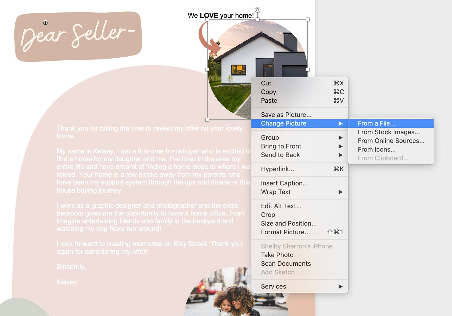 Editable Buyer Offer Letter (DIGITAL) - Etsy