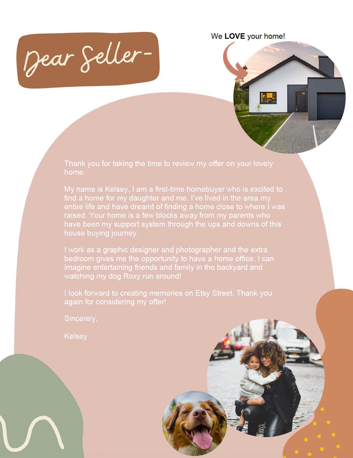 Editable Buyer Offer Letter (DIGITAL) - Etsy