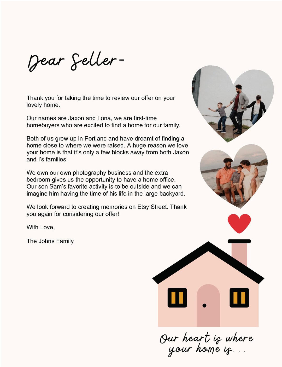 Editable Buyer Offer Letter (DIGITAL) Word + Canva Options - Etsy