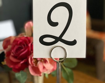 DIY Tri-fold Itinerary & Table Number Cards, Free Standing Menu Cards ...