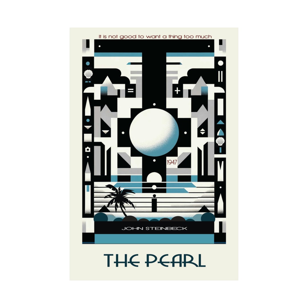 The Pearl by John Steinbeck Art Deco Poster - Etsy