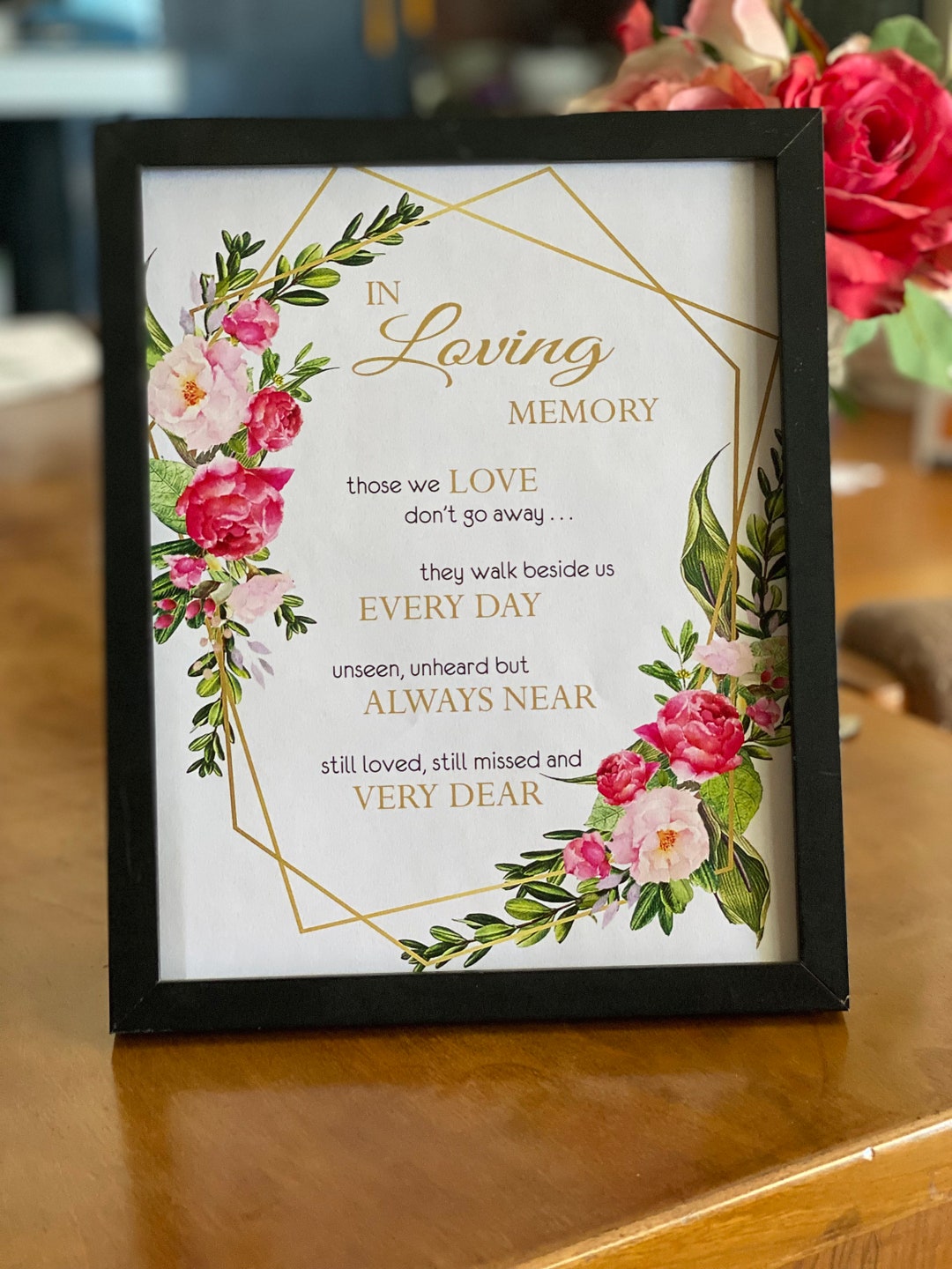 In Loving Memory Sign, Printable in Loving Memory Sign for Wedding ...