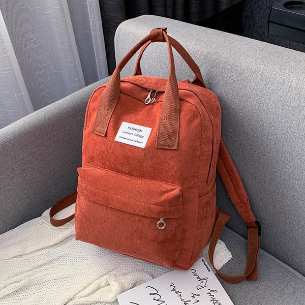 Orange Backpack - Etsy