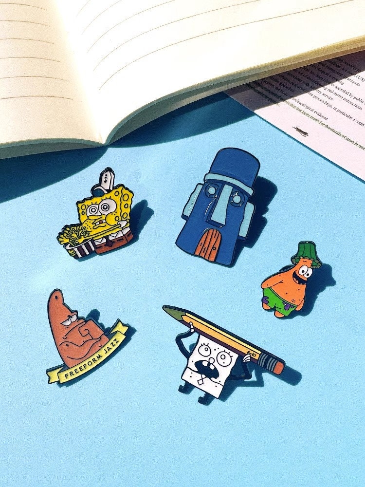 Solar System Spongebob Detective Conan Enamel Pin Animal Hard - Etsy