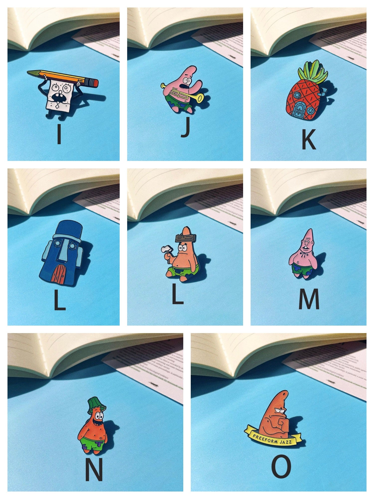 Solar System Spongebob Detective Conan Enamel Pin Animal Hard - Etsy