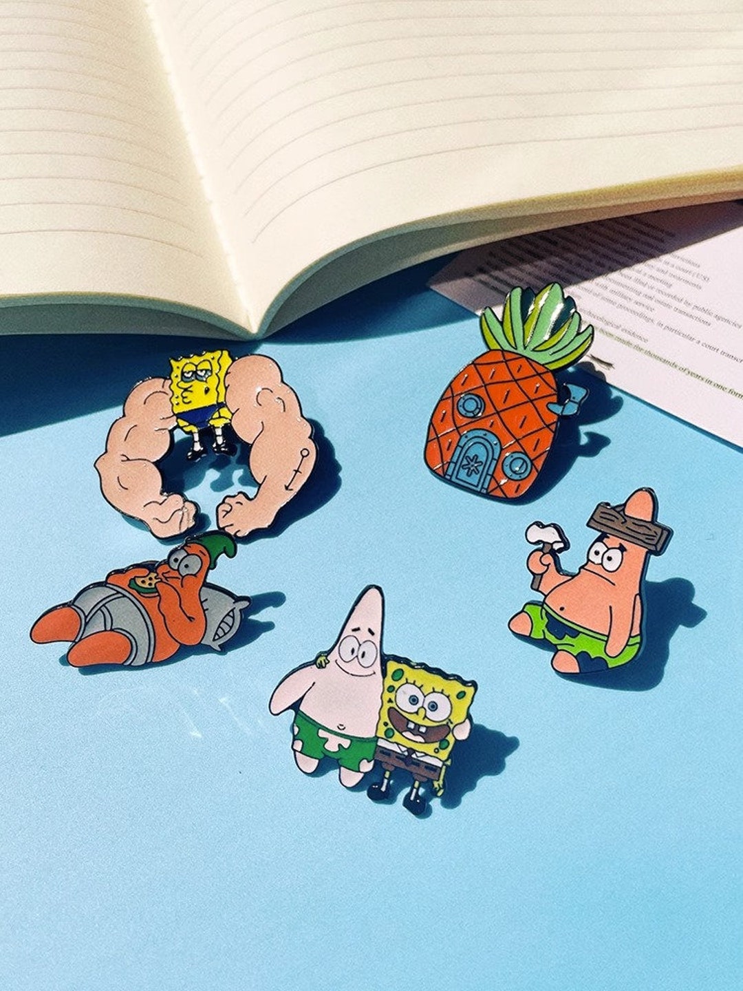 Solar System Spongebob Detective Conan Enamel Pin Animal Hard - Etsy
