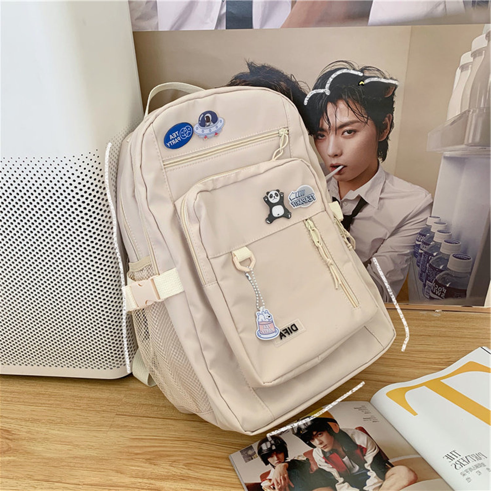 Difa Canvas Backpack, Canvas Backpack for Travel, Japanese Laptop Bag ...