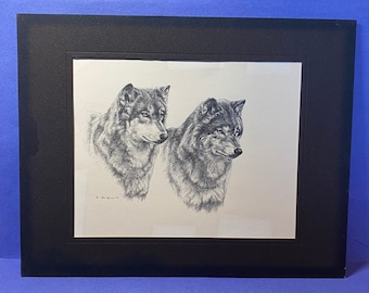 Pen and Ink Wolf - Etsy