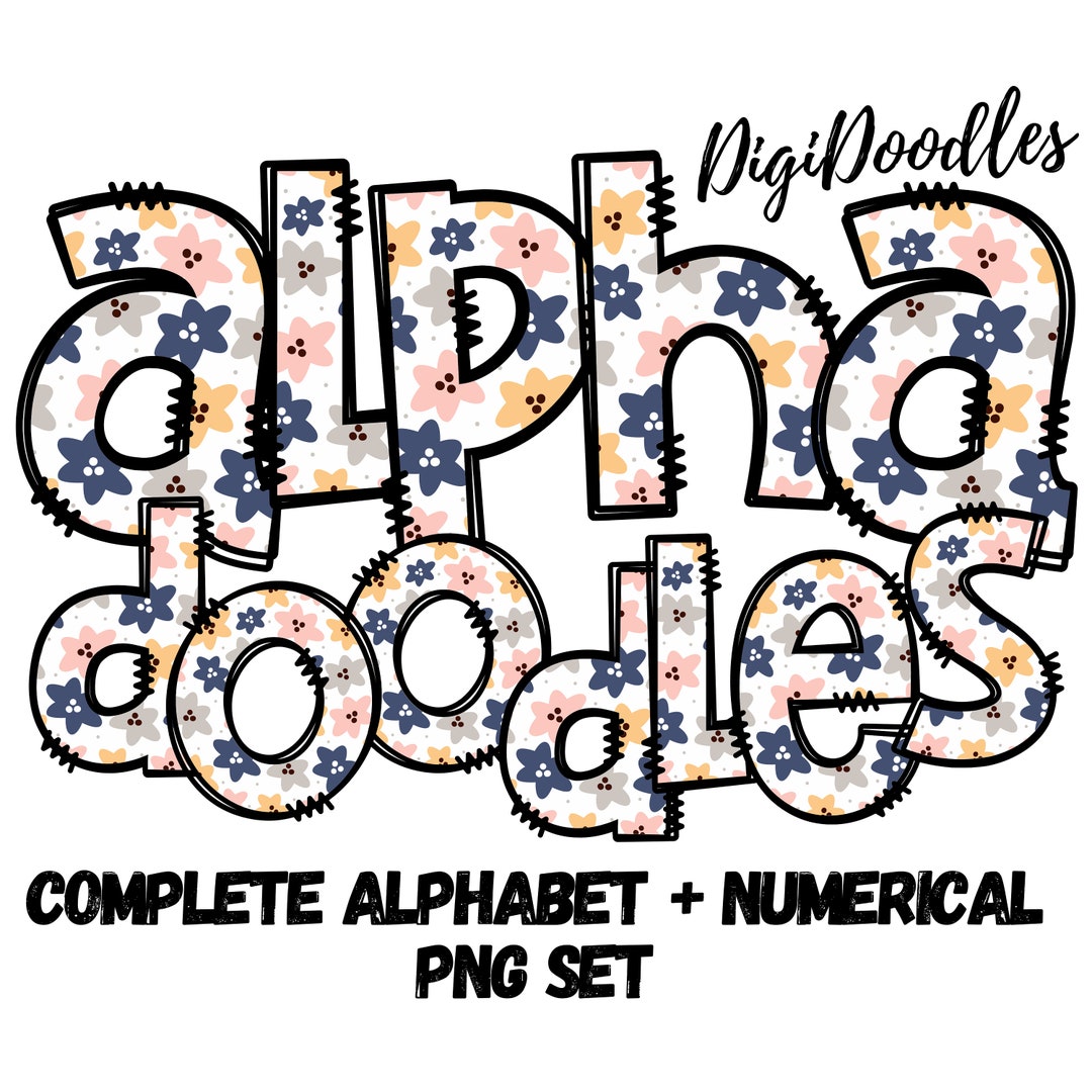 Spring Floral Alphabet Letters PNG Bundle, Mothers Day, Spring Time ...