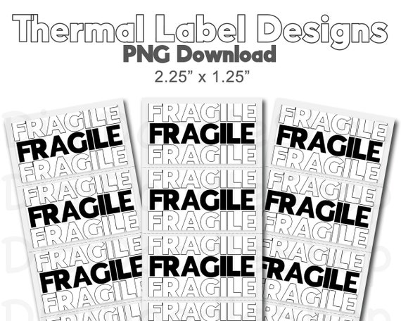 Fragile Fragile Thermal Sticker Design 2.25 X - Etsy