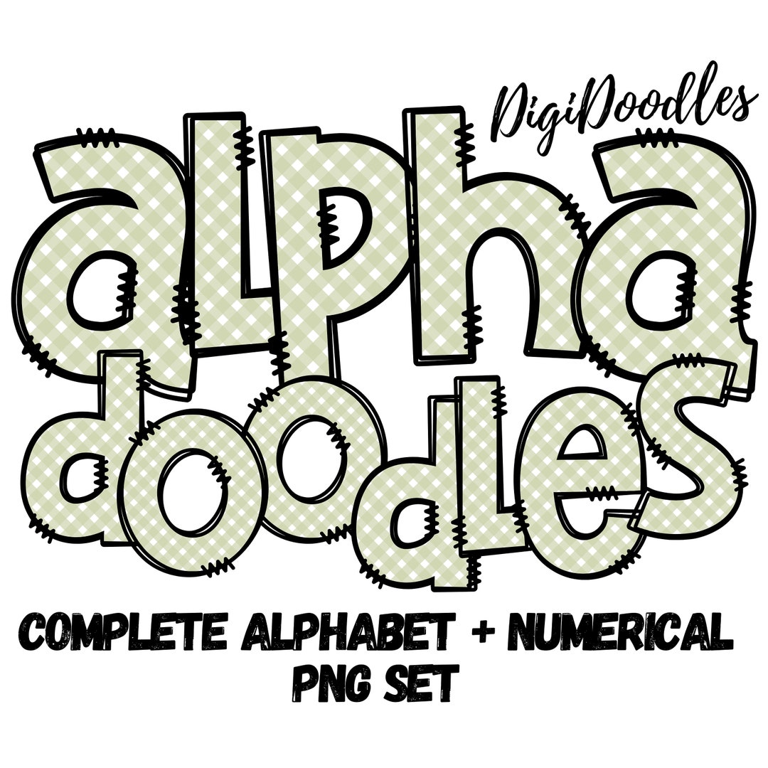 Green Lattice Alphabet Letters PNG Bundle, Mothers Day, Spring Time ...