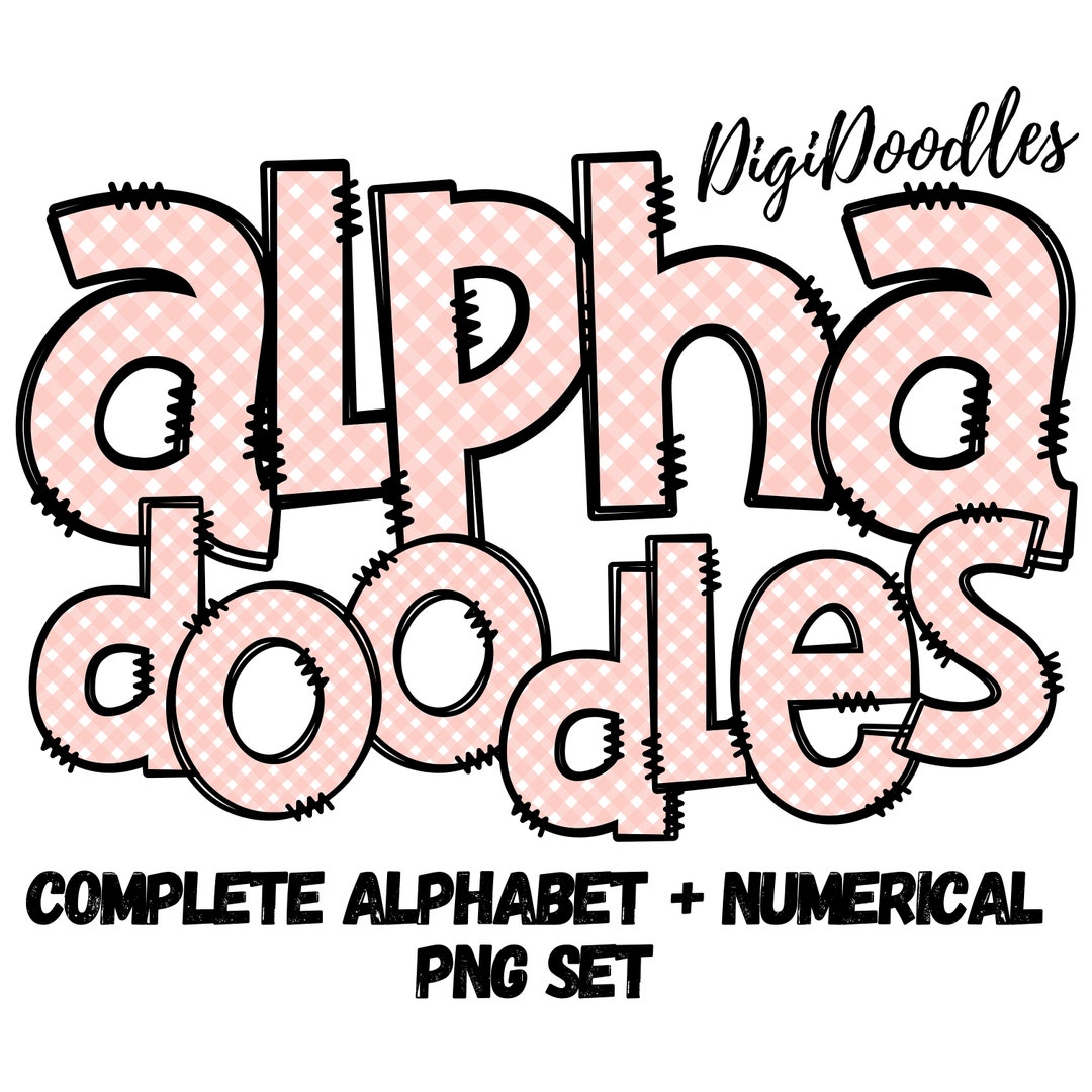 Pink Lattice Alphabet Letters PNG Bundle, Mothers Day, Spring Time ...