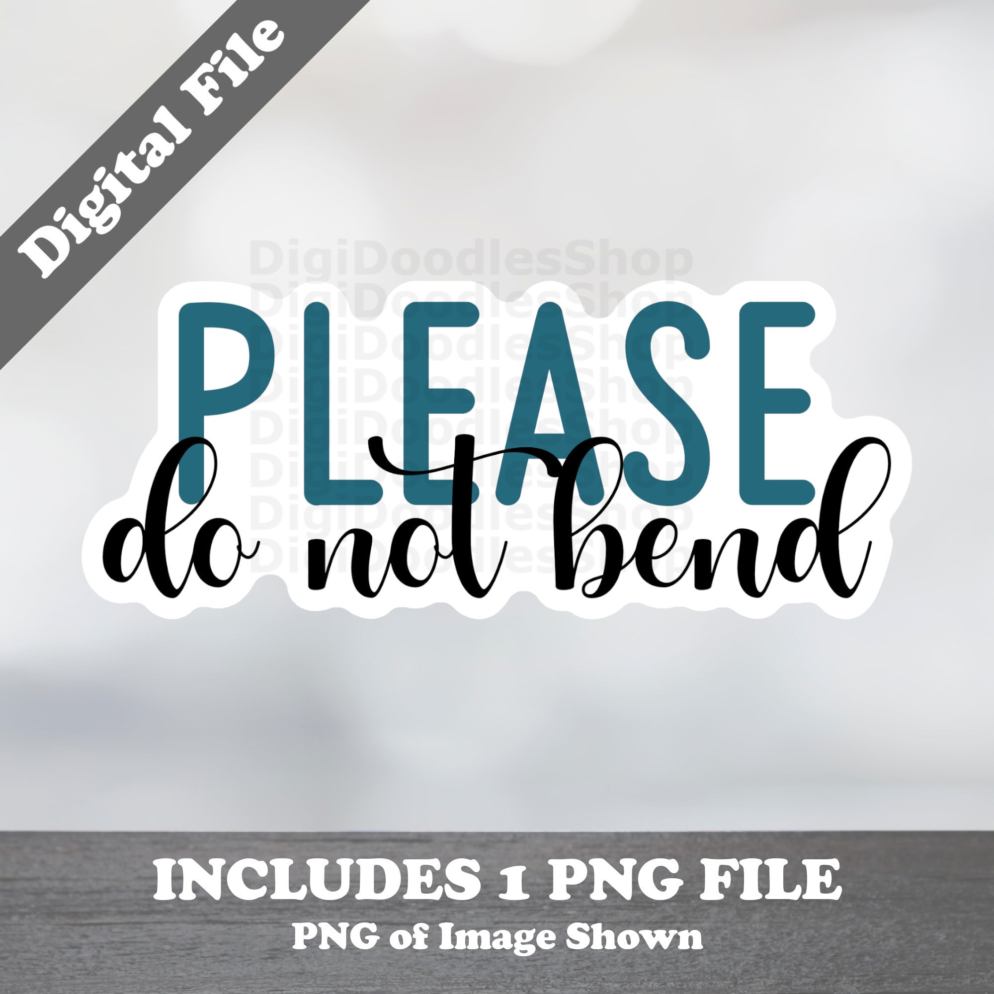 Please Do Not Bend PNG Printable Sticker Design | Envelope Sticker ...