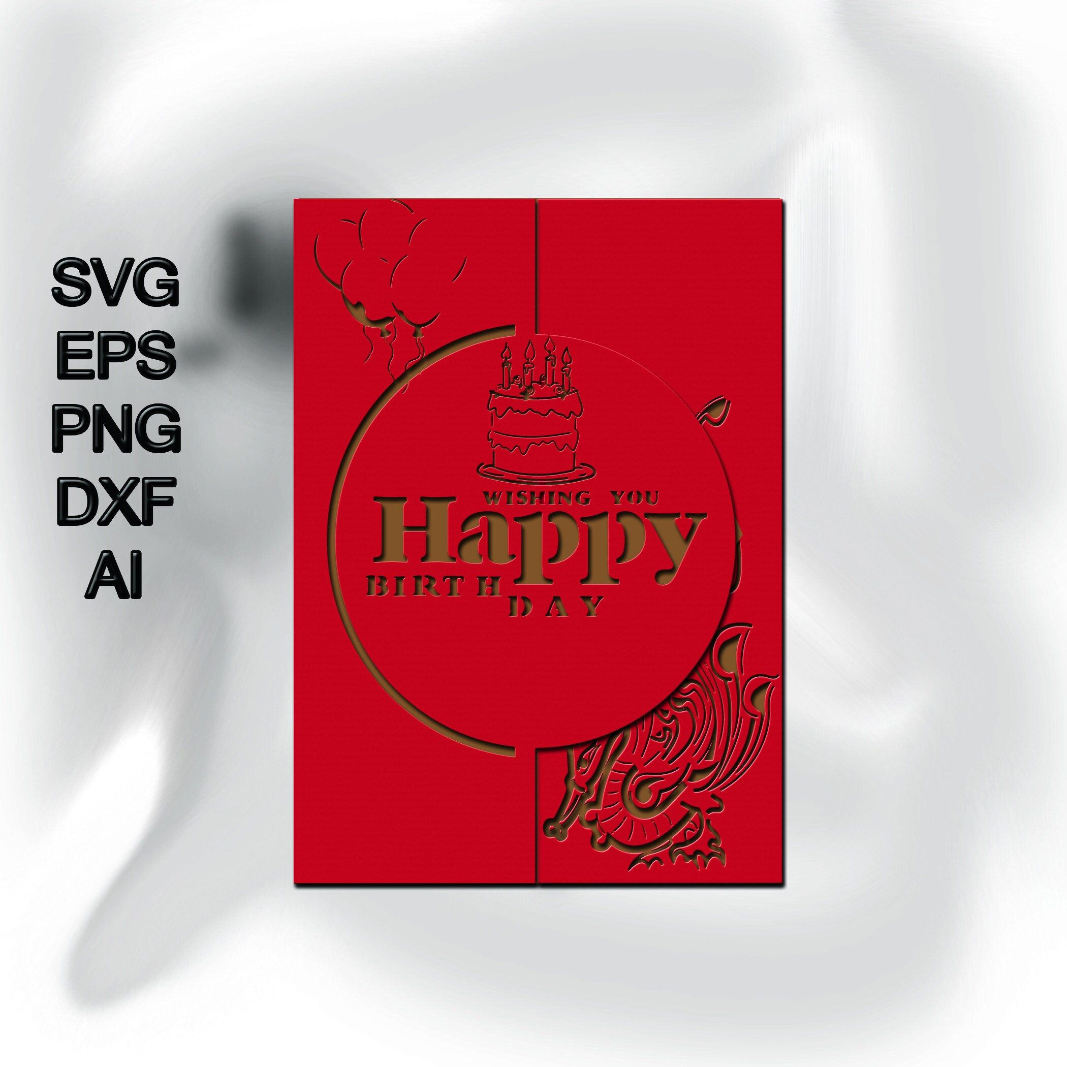 Happy Birthday Card Svg Files For Cricut And Silhouette Cameo Svg Cut