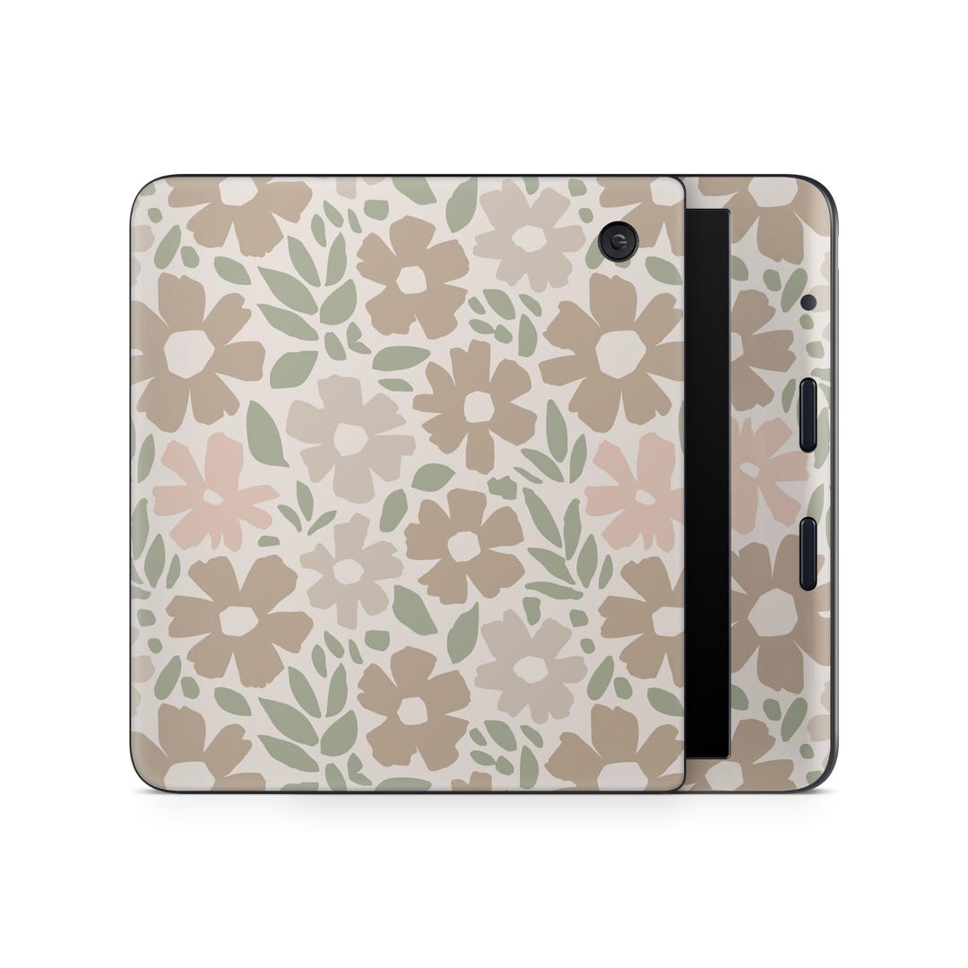 Earthy Floral Kobo Skin: Minimalist Boho Rakuten Skin for Libra, Clara ...