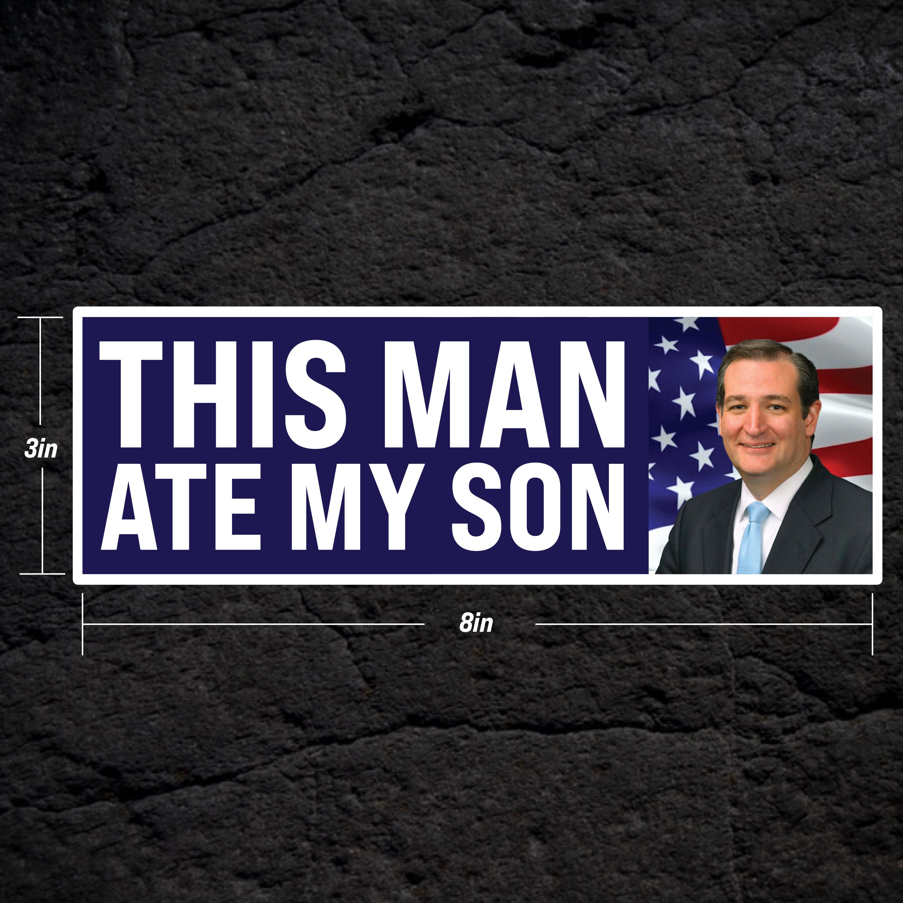 This Man Ate My Son Bumper Sticker Water Resistant Sticker - Etsy
