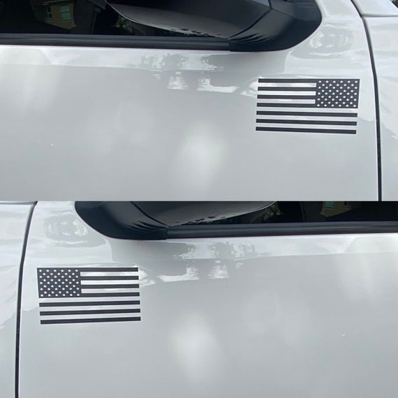 American Flag Car Badge