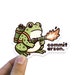 Commit Arson Cute Frog Sticker Laptop Sticker Water Bottle Sticker Journal Sticker Vinyl Sticker ...