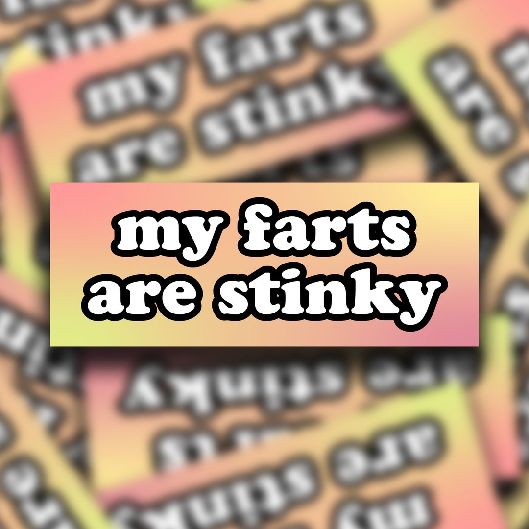 My Farts Are Stinky Bumper Sticker Meme Sticker Water Resistant Vinyl ...