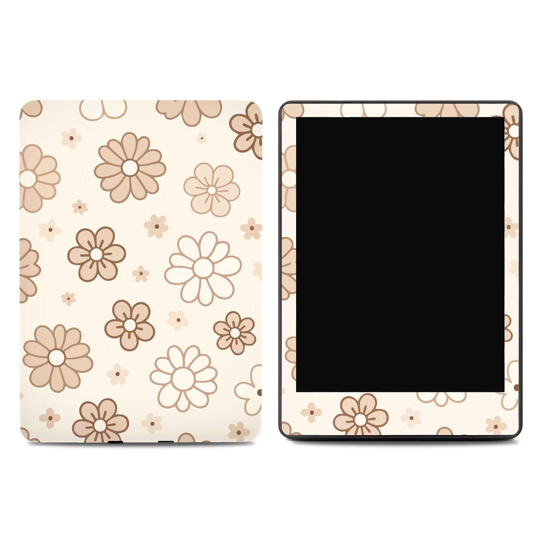 Kindle Skin - Beige Daisy Design - Matte, Lightweight Vinyl - Etsy
