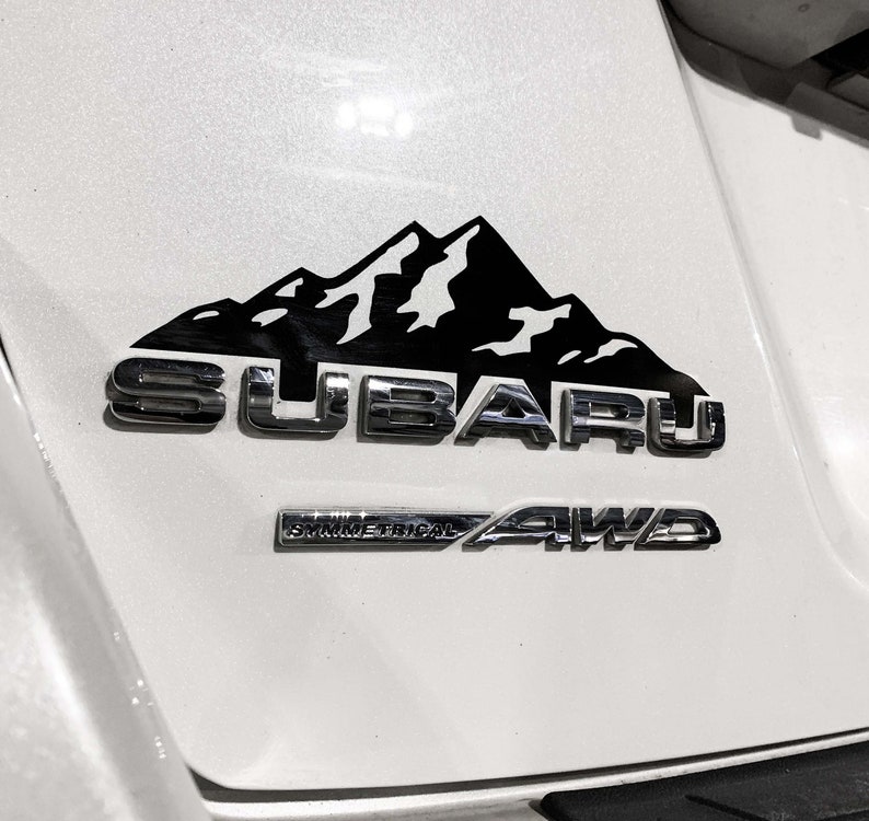 Mountain Badge Decal for Subaru, Decal for Crosstrek and Impreza ...