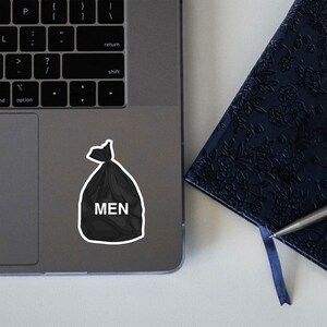 Men Are Trash Vinyl Sticker | Meme Sticker | Laptop Sticker | Water ...