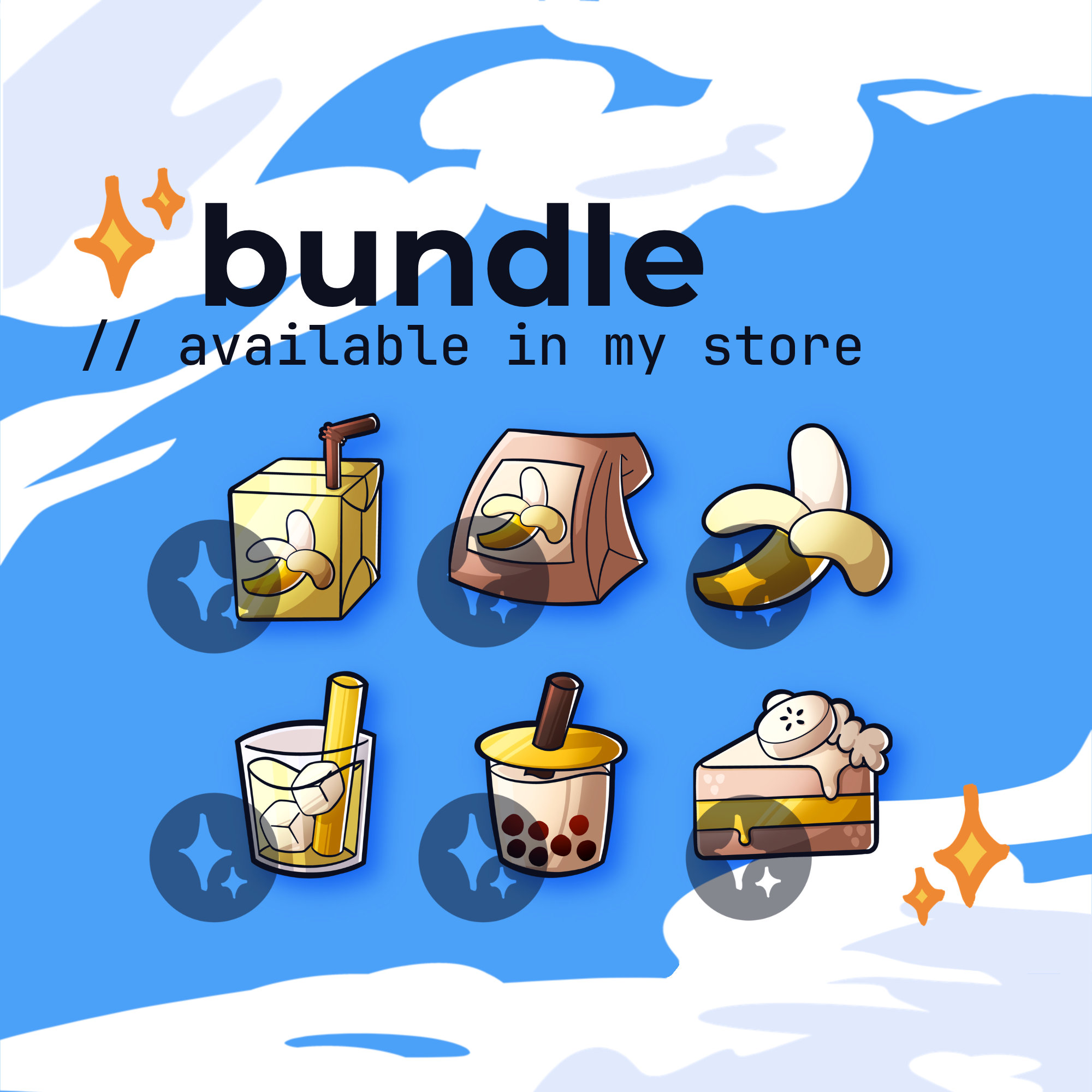 Banana Milk Twitch Channel Point // Cute Hydrate Emote, Kawaii Juice ...