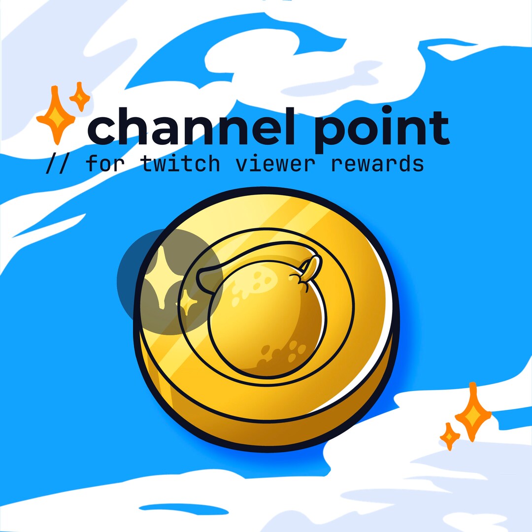 Twitch Channel Points Orange Coin // Cute Cottage Core Coins, Kawaii Citrus Coin Channel Point ...