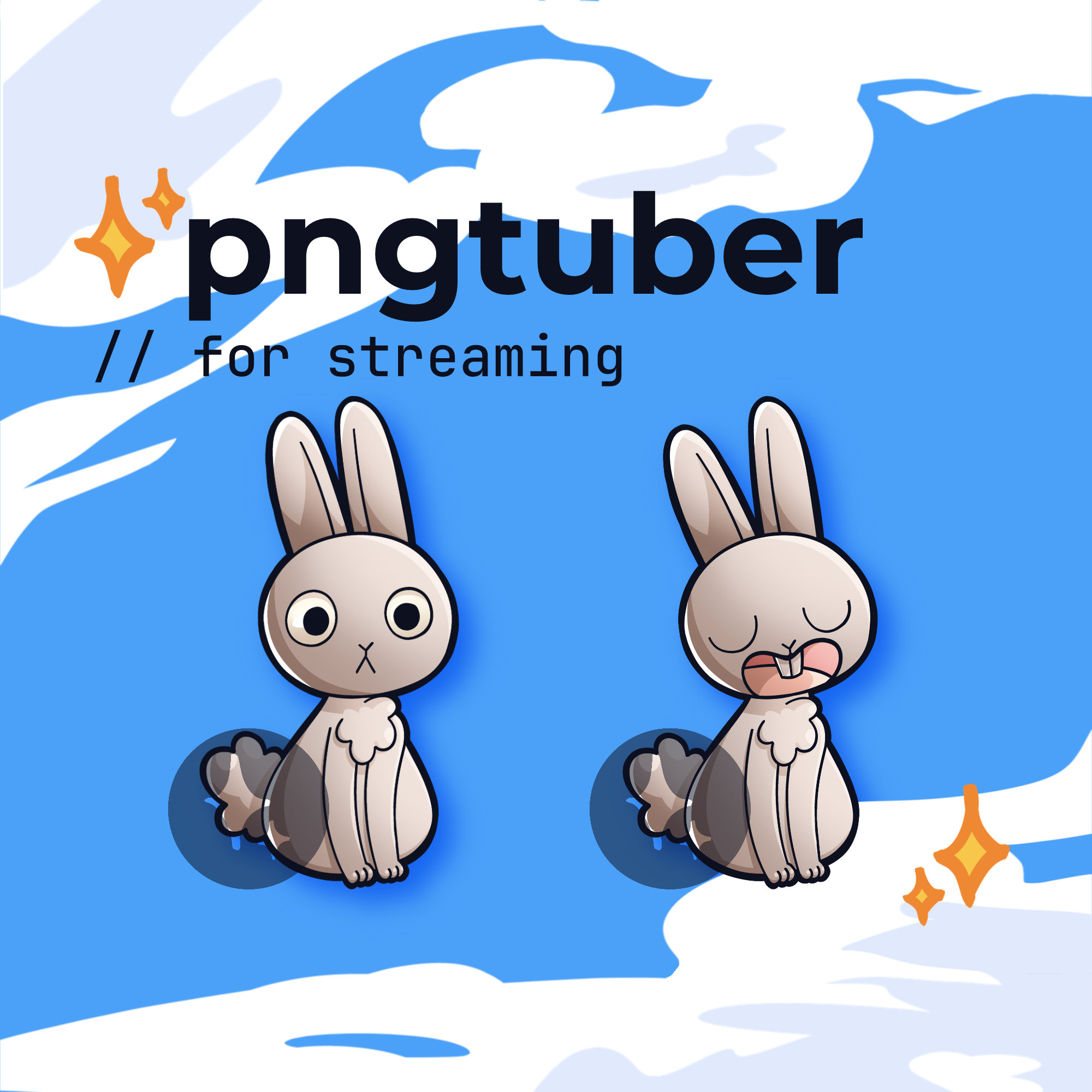 Pngtuber White Bunny // Twitch Vtuber, Youtube Streaming, Furry Friends ...