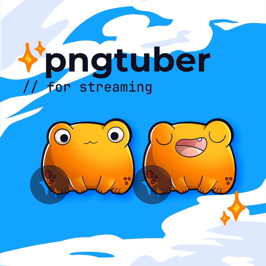 Pngtuber Orange Frog // Twitch Vtuber, Youtube Streaming, Furry Friends ...